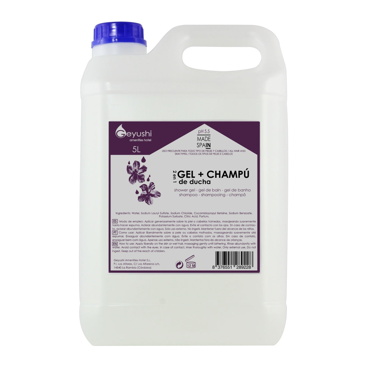 Bath Gel + Shampoo Bottle x 5 liters | PINK ANT - Pink Ant